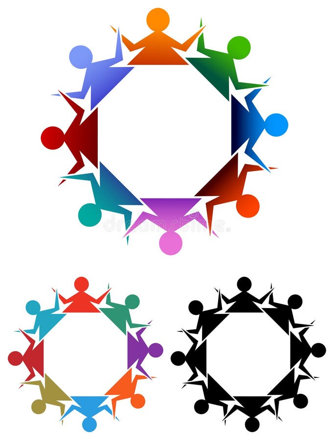 Team round stock vector. Illustration of employees, assistance - 42771747