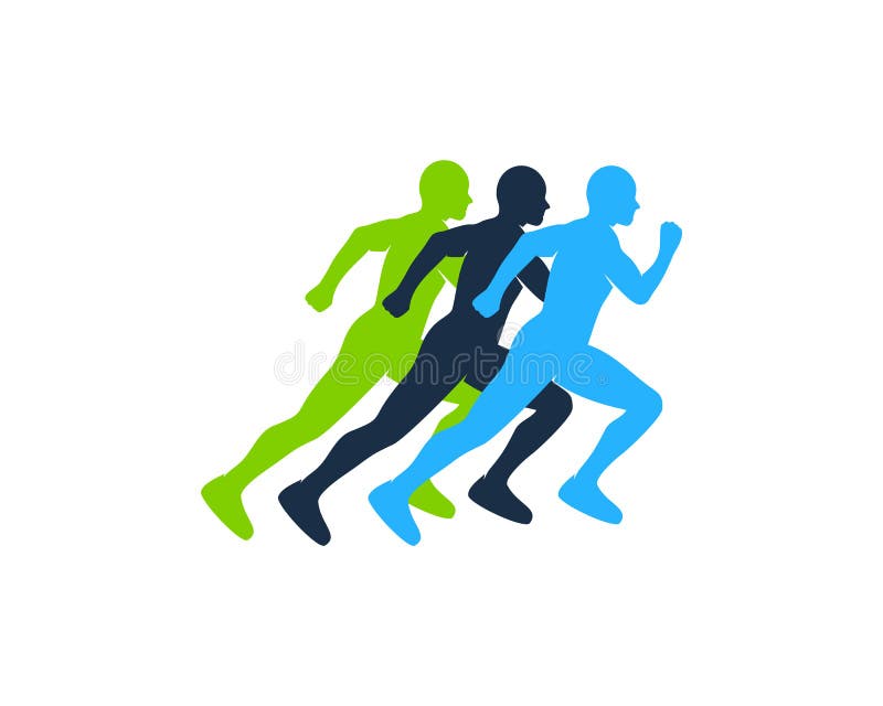 Team Run Logo Icon Design stock vector. Illustration of jogging - 127359444