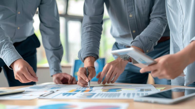 The Team S Collaborative Planning.AI Generated Image Stock Image ...