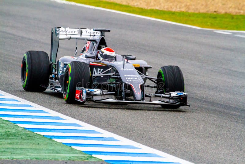 Team Sauber F1, Adrian Sutil, 2014 Editorial Stock Image - Image of ...