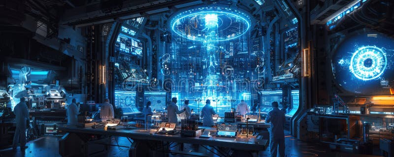 Scientists Conduct Teleportation Experiments in a Futuristic Laboratory ...