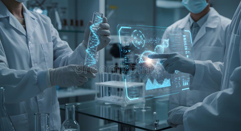 Scientists Using Holographic Technology for DNA Analysis in a High-Tech ...