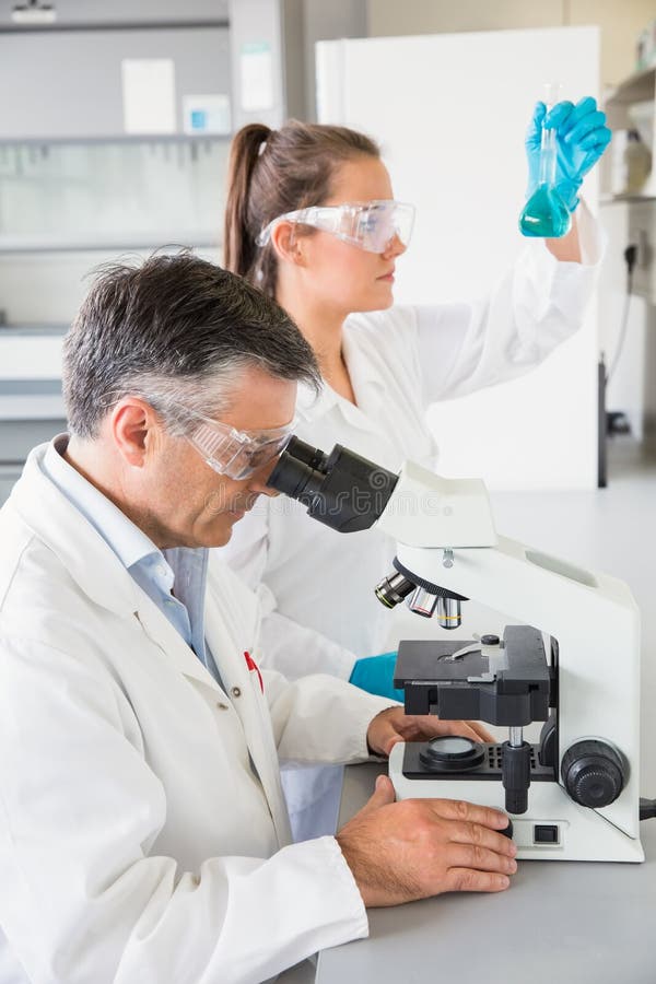 Team of scientists at work stock image. Image of adult - 48952533
