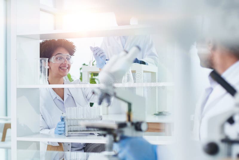 Team of Medical Research Scientists Working on Generation Experimental ...