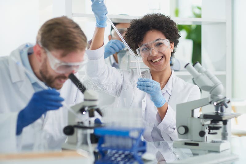 Team of Medical Research Scientists Working on Generation Experimental ...