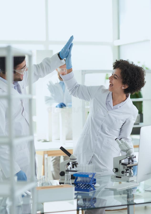 Team of Medical Research Scientists Working on Generation Experimental ...