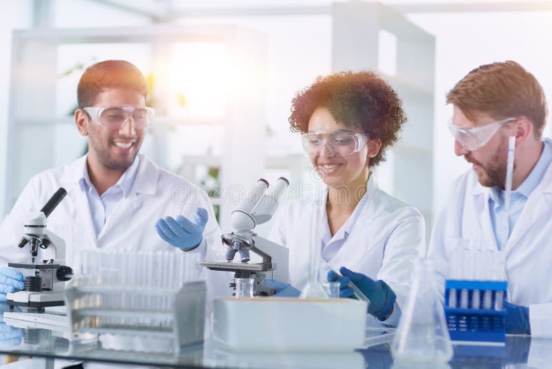 Team of Medical Research Scientists Working on Generation Experimental ... Team of Medical Research Scientists Working on Generation Experimental ...