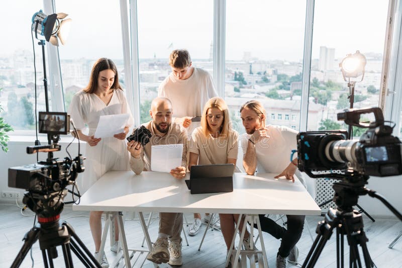 Team Script Media Brainstorm Work Project Studio Stock Photos - Free & Royalty-Free Stock Photos ...