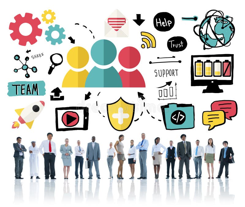 Team Share Support Trust Help Teamwork Togetherness Concept Stock Image ...