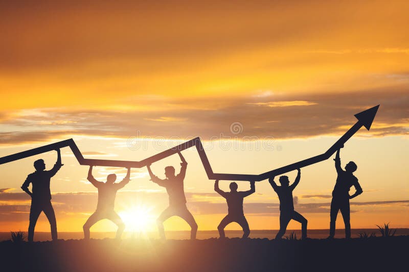 Leadership, Teamwork and Woman at Creative Presentation for Project ...