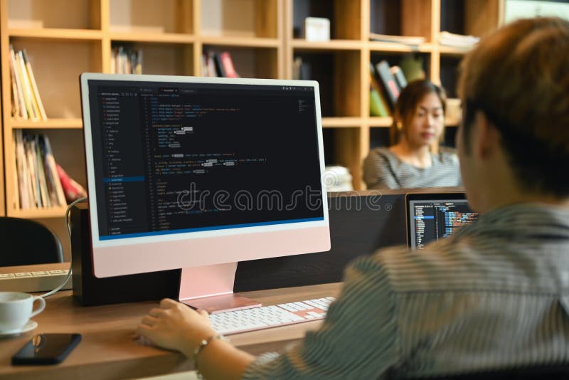 Team of Software Development Brainstorming, Working with Coded Data in ...