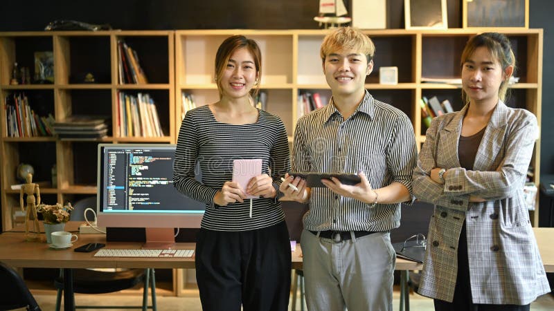 Team of Software Development Brainstorming, Working with Coded Data in ...