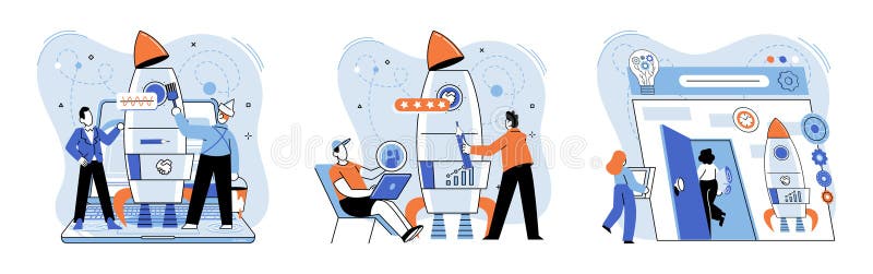 Team Solving Complex Problems Teamwork Vector Illustration Metaphor ...