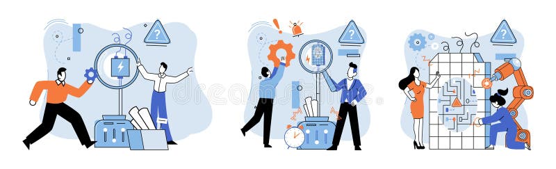 Team Solving Problems. Problems Research and Discover New Idea ...