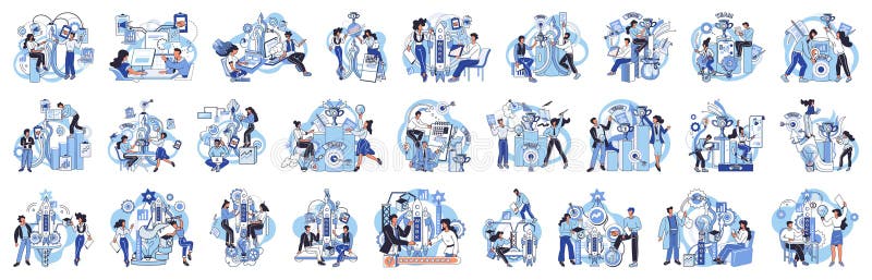 Team Solving Problems. Search for Right Solution, Business Problem ...