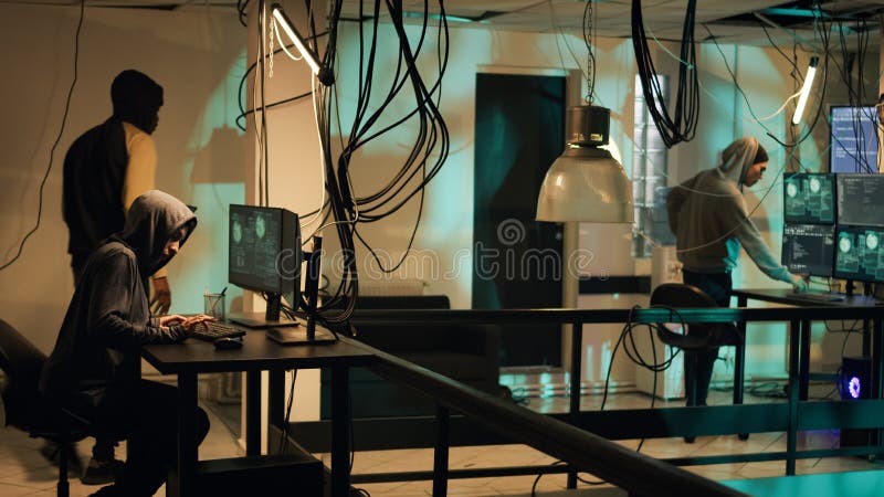 Team of Spies Committing Cyberattack or Illegal Activities on Network ...