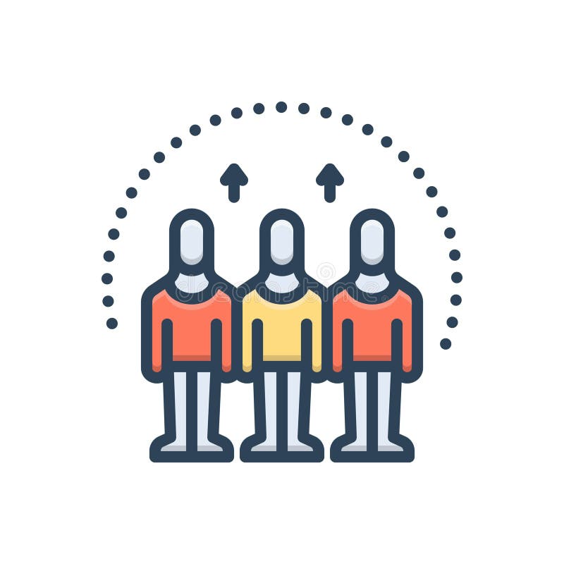 Color Illustration Icon for Team Spirit, Team and Group Stock Vector ...