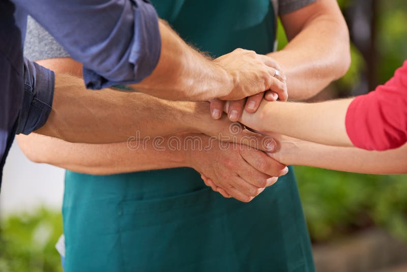 Team Stacking Hands for Motivation Stock Photo - Image of retail ...