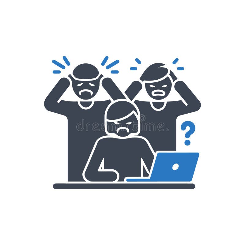 Team Stress Management Icon Stock Illustration - Illustration of ...