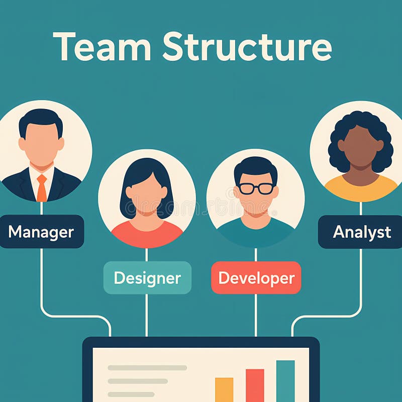 Team Structure Infographic by Role – AI Generated Stock Illustration ...