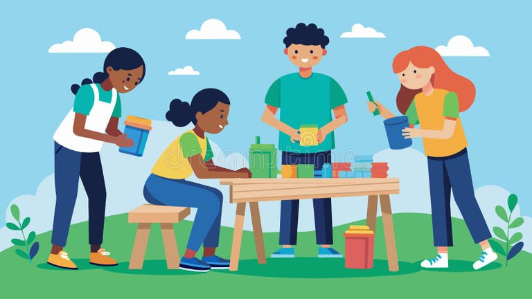 A Team of Students Designing and Constructing Outdoor Benches for the ...