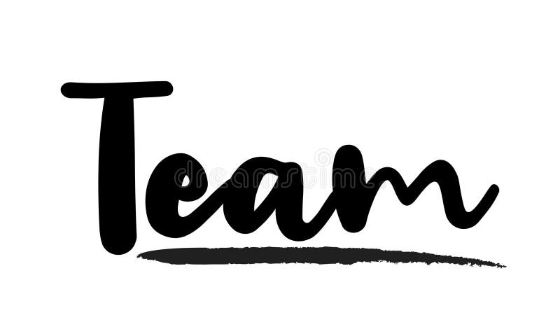Team Stylish Typography Text Lettering Phrase Vector Design Stock ...
