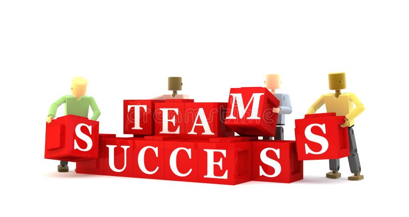 Team success concept stock illustration. Illustration of colleagues ...