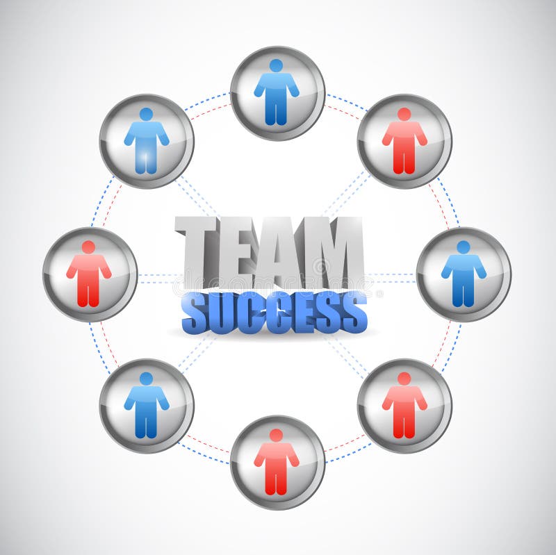 Team Success Diagram Concept Illustration Design Stock Illustration ...