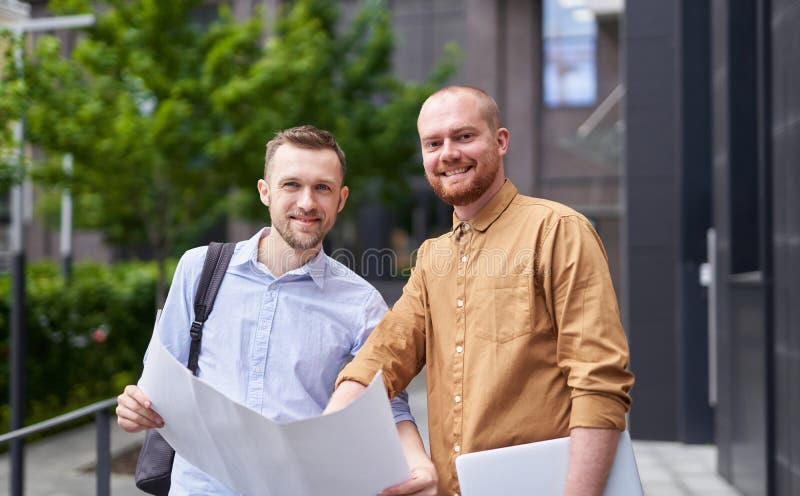 Team of Successful Team of Architect or Designer Specialists Stock ...