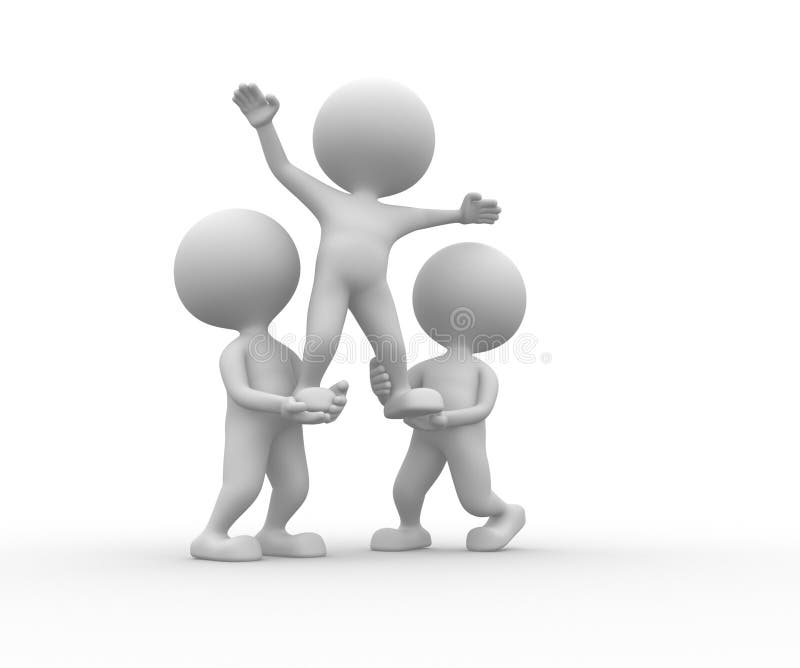 Team support stock illustration. Illustration of circus - 38306067