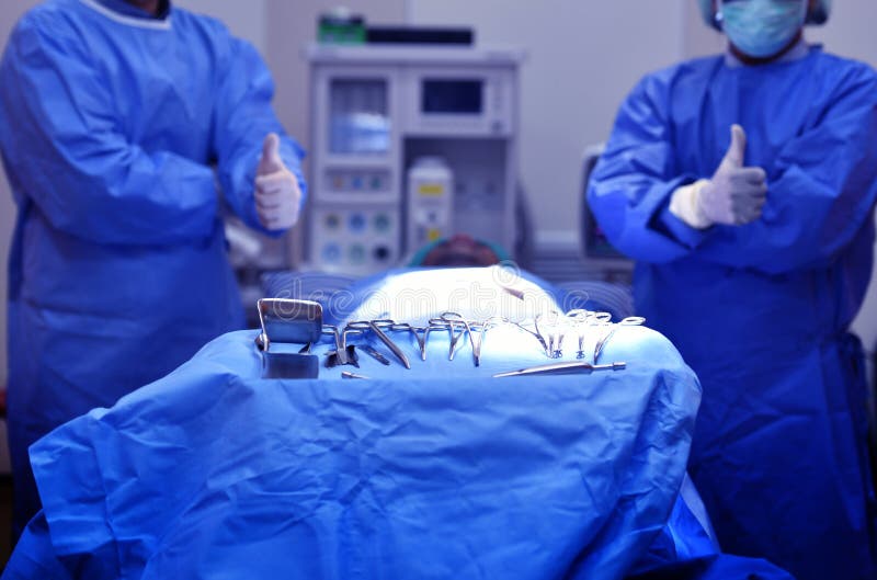 Team Surgeon Congratulating a Successful Operation Stock Image - Image ...