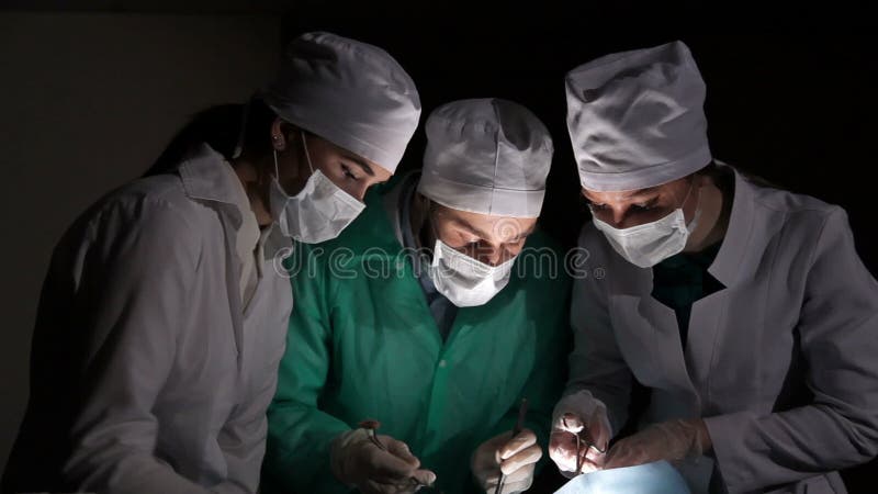 Team Surgeon in Uniform Success Surgery and Walking Go Out from ...