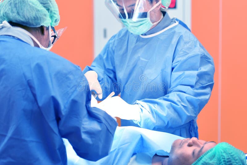 Team Surgeon at Work on Operating Room Stock Image - Image of operation ...