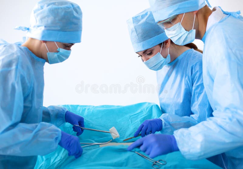 A Team of Talented Surgeons To Perform the Operation Stock Image ...