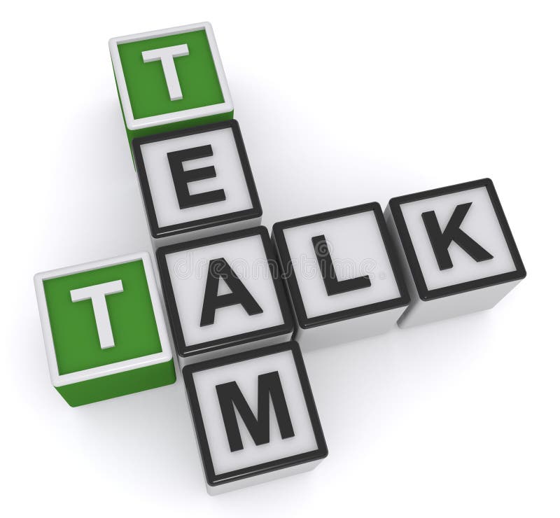 Team Talk Concept stock illustration. Illustration of motivation - 26896782