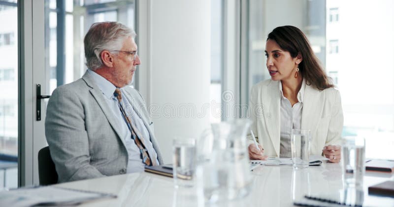 Team, Talking and Business People in Meeting with CEO for Writing Notes ...