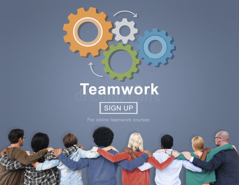 Team Teamwork Collaboration Cooperation Concept Stock Image - Image of ...
