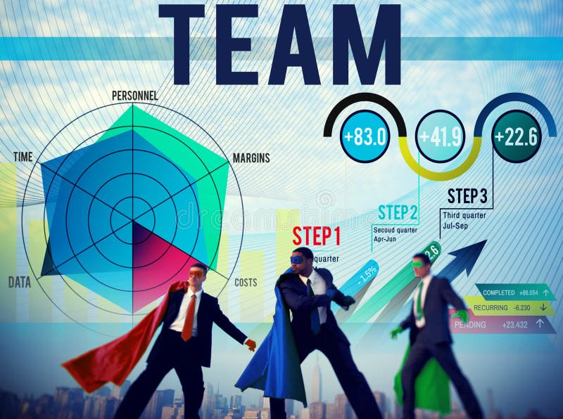 Team Teamwork Corporate Partnership Cooperation Concept Stock Photo ...
