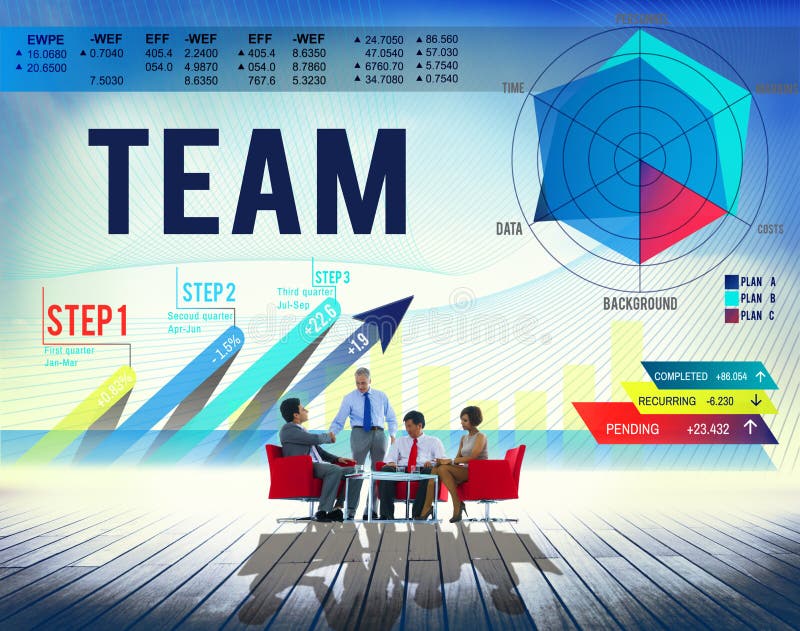 Team Teamwork Corporate Partnership Cooperation Concept Stock Photo ...