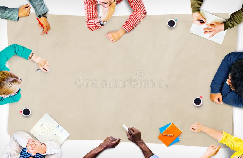 Team Teamwork Discussion Meeting Planning Concept Stock Image - Image ...