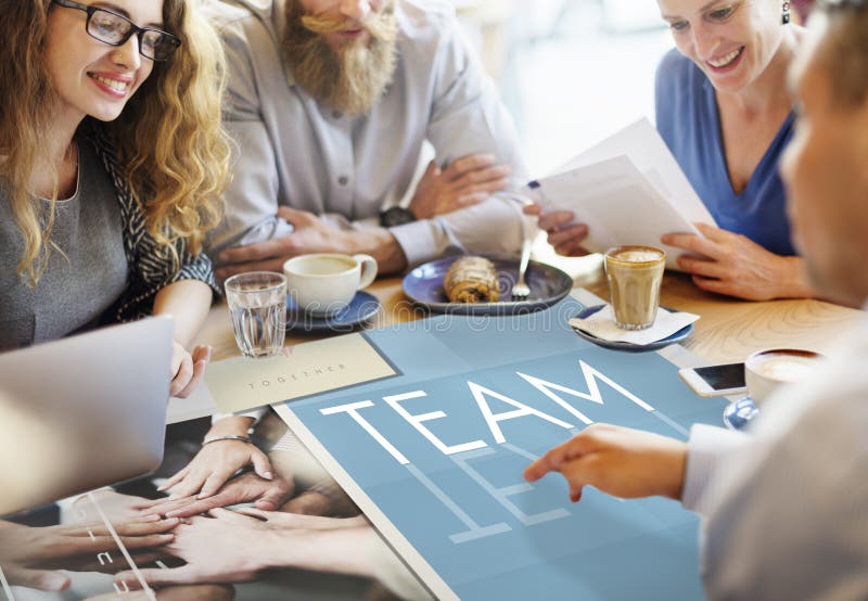 Team Teamwork Help Share Contribute Concept Stock Image - Image of ...