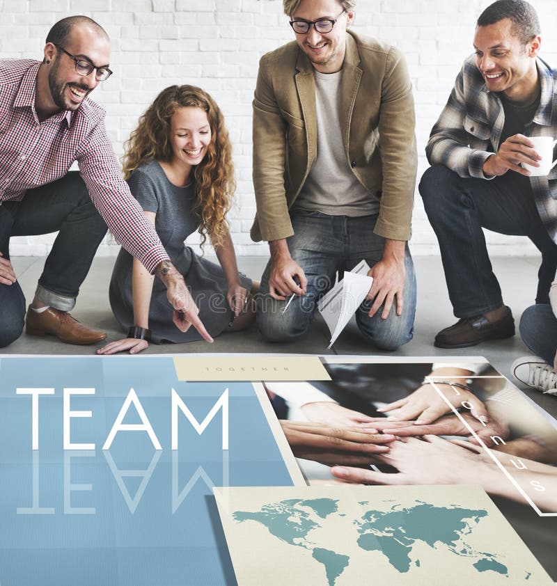 Team Teamwork Help Share Contribute Concept Stock Photo - Image of ...