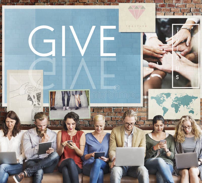 Team Teamwork Help Share Contribute Concept Stock Photo - Image of ...