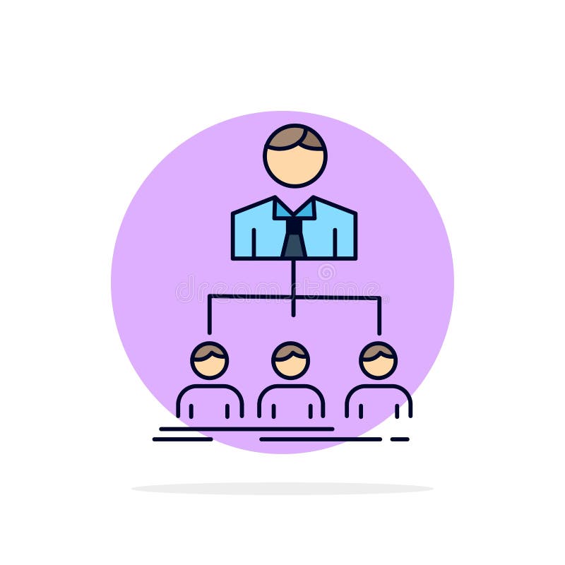 Team, Teamwork, Organization, Group, Company Flat Color Icon Vector ...