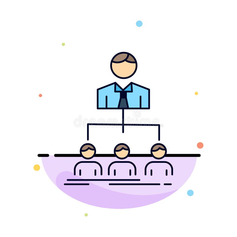 Team, Teamwork, Organization, Group, Company Flat Icon. Green and ...