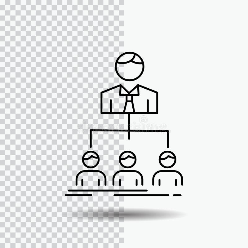 Team, Teamwork, Organization, Group, Company Line Icon on Transparent ...