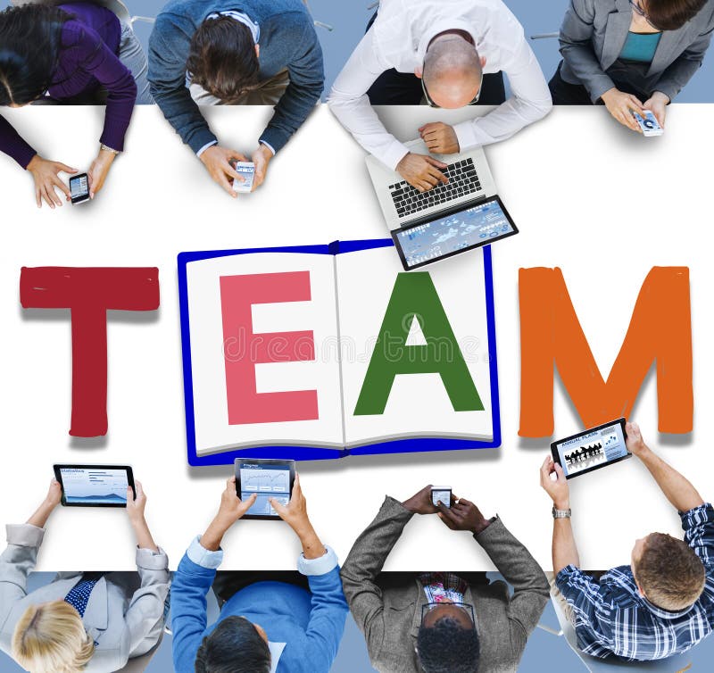 Team Teamwork Partnership Alliance Unity Concept Stock Photo - Image of ...