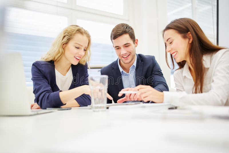 Team during Teamwork and Strategy Discussion Stock Photo - Image of ...