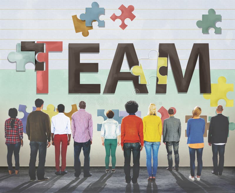 Team Teamwork Together Togetherness Unity-Concept Stock Foto - Image of ...