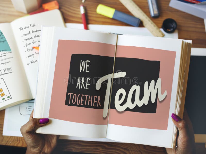 Team Teamwork Togetherness Union Partnership Concept Stock Photo ...
